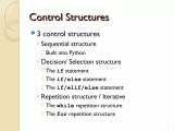 Python Control Structures Ppt