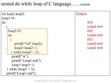 C Program Language Tutorial For Loop While Loop Do While Loop Ppt