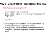 C Program To Write C Program Without Using Main Function Pptx