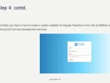 Creating Custom Validators On Reactive Forms Using Angular 6 Pptx