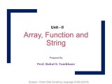 Css Unit Ii Array Function And String Pdf