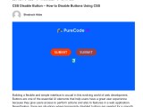 Css Disable Button How To Disable Buttons Using Css Blogs Pdf