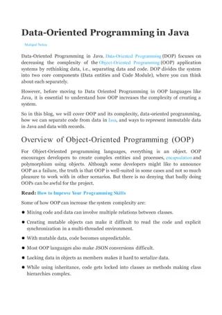 Is Data Oriented Programming Dop Killing Oop In Java 2025 Guide - Minimal Wallpapers - Amazing 4K Collection