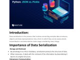 Data Serialization In Python Json Vs Pickle Pdf