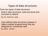 Datastructures In Python Pptx