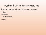 Datastructures In Python Pptx