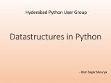 Datastructures In Python Pptx Programming Languages Computing