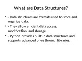 Data Structures Python Presentation Pptx