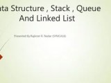 Data Structure Stack Queue Pptx Programming Languages Computing