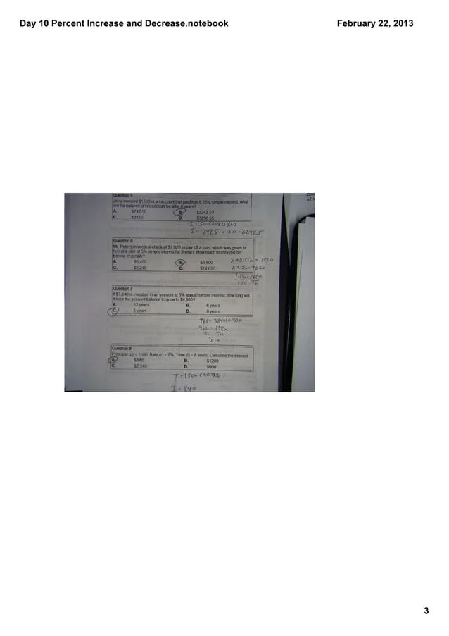 Day 10 Percent Increase And Decrease Pdf - Premium City Texture Gallery - Retina