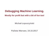 Debugging Machine Learning Pdf