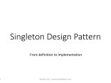 Design Pattern Singleton Pattern Pptx