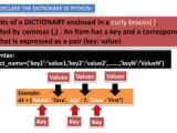 Dictionary In Python Pptx