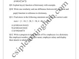 Cbse Python Dictionary Assignment Pdf