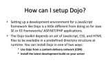 Dojo Javascript Toolkit Ppt
