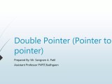 Double Pointer Pointer To Pointer Pptx