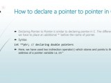Double Pointer Pointer To Pointer Pptx Programming Languages
