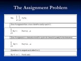 Assignment Problemassignment Problemassignment Problem Ppt