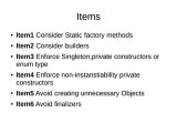 Effective Java Creating And Destroying Objects Odp