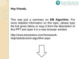 Em Algorithm Statistics Pptx
