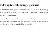 Embedded System Scheduling Algorithm Pptx