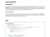 Encapsulation Java Object Oriented Programming Lab Report Pdf