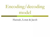 Encoding Decoding Model Ppt