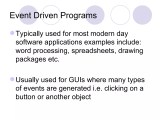 Event Driven Programming Key Features Ppt