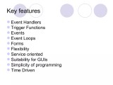 Event Driven Programming Key Features Ppt