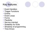 Event Driven Programming Key Features Ppt