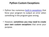Exception Handling And Function In Python Ppt