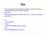 Exception Handling And Function In Python Ppt