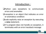 Exceptions In Python Pptx