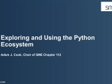 Exploring And Using The Python Ecosystem Pdf