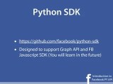 Introduction To Facebook Python Api Ppt