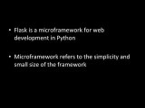 Flask Python Microframework Ppt