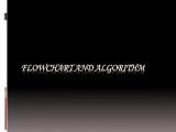 Flowchart And Algorithm Pptx