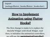 Flutter Hooks Tutorial Part 1 Flutter Animation Using Hooks Use