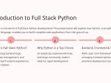 Full Stack Python Development Combines Front End Back End Pptx