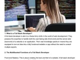 Full Stack Developer Explained Comprehensive Guide To Web Development