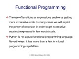 Functional Programming In Python Ppt