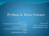 Python Data Science Ppt