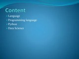 Python Data Science Ppt