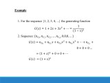 Generating Function Pptx
