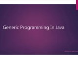 Generic Programming In Java Ppt
