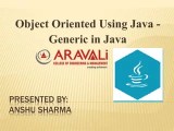 Generic Programming In Java Ppt