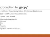 Geopy Module In Python Pptx