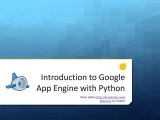 Introduction To Google App Engine With Python Pptx