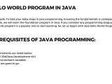 Hello World Program In Java Pdf