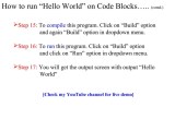 How To Write C Program With Code Blocks Ppt Programming Languages